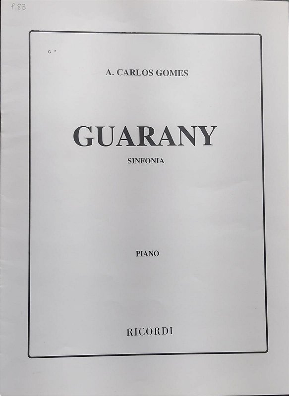 IL GUARANY (Sinfonia) - partitura para piano - A. Carlos Gomes ...