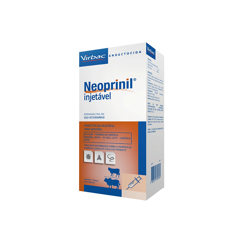 Neoprinil Injetável 200mL - Virbac - Agrocampo Giordani: Produtos ...