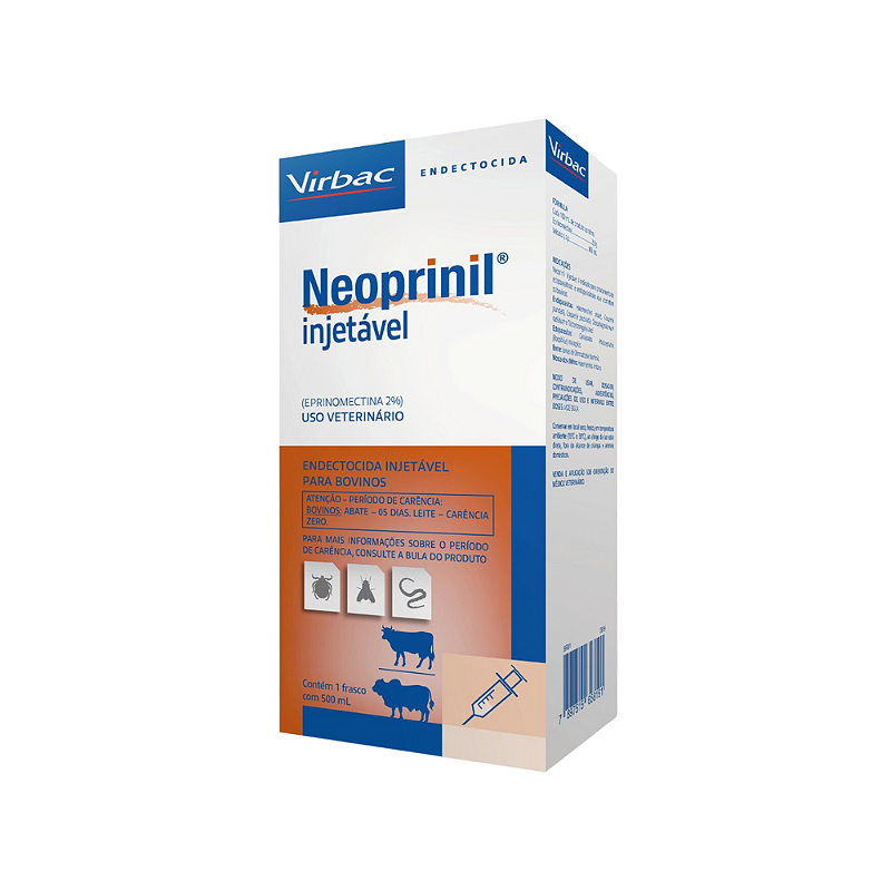 Neoprinil Injetável 500mL - Virbac - Agrocampo Giordani: Produtos ...