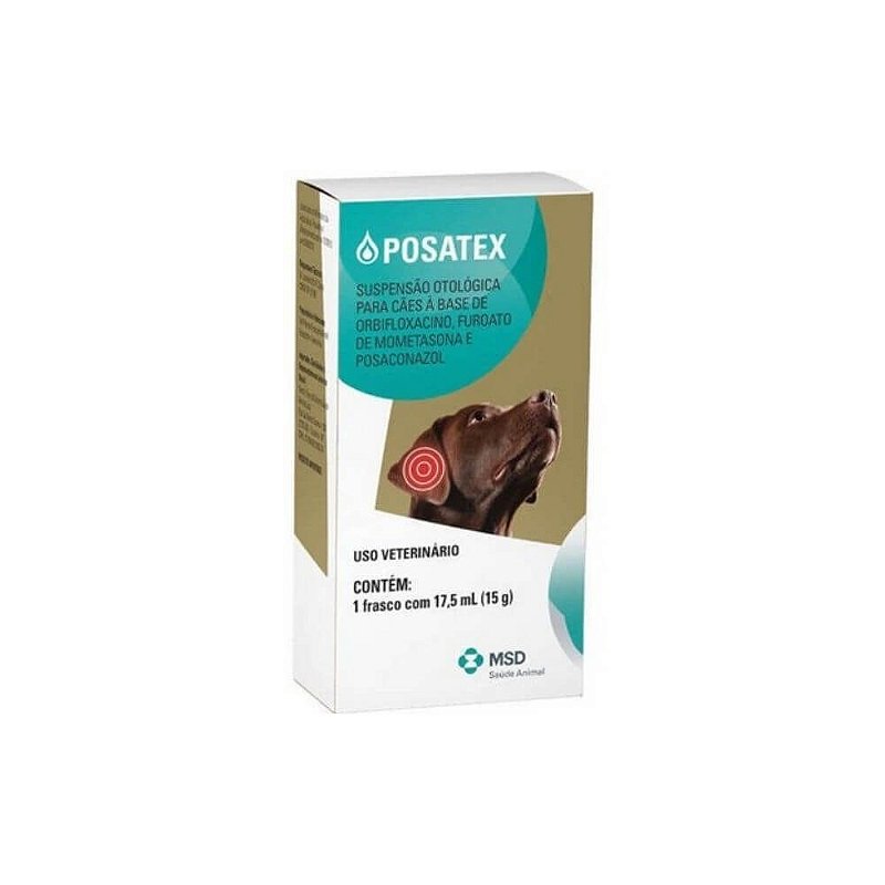 Posatex Suspensão Otológica - 17,5mL - MSD - Agrocampo Giordani ...