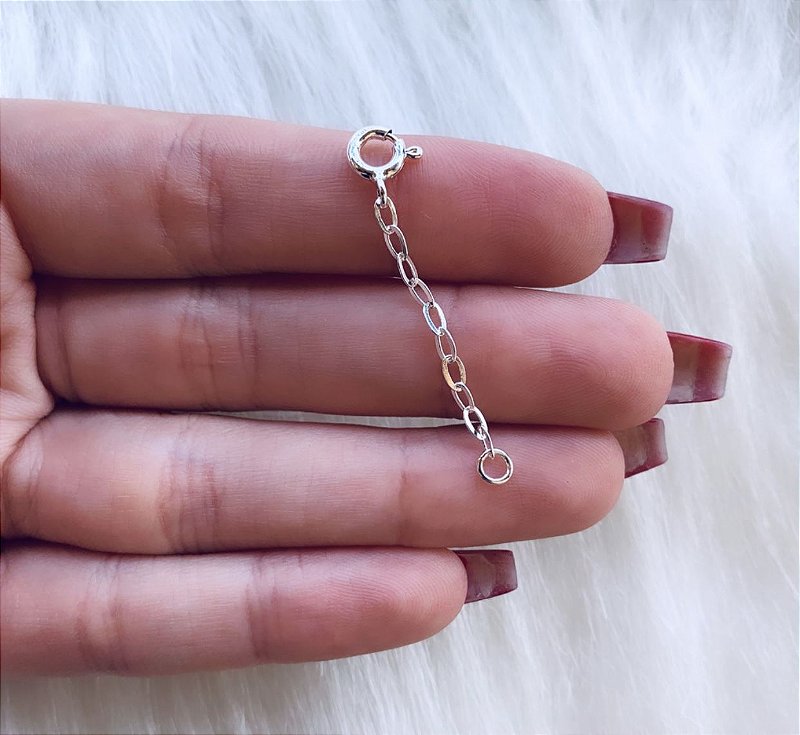 Extensor Colar ou Pulseira Prata 925 - Acessórios com garantia e qualidade!