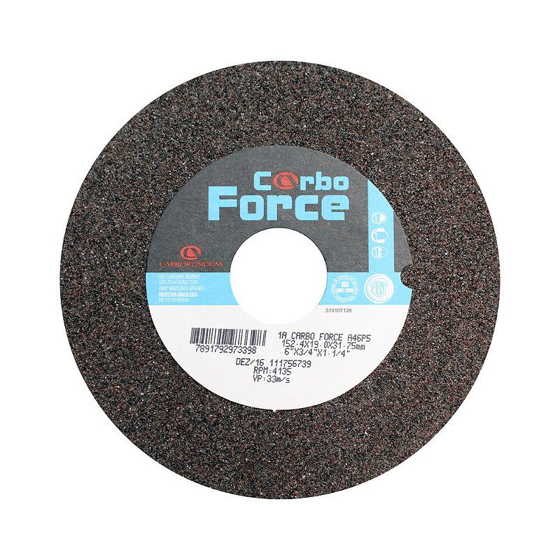 Caixa com 10 Rebolo Carbo Force Afiação e Rebarbação Aços e Materiais ...
