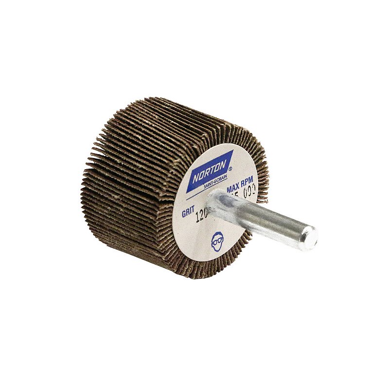 Caixa com 10 Roda de Lixa Flap PG Mini Kontour MK com Haste R369 Grão ...