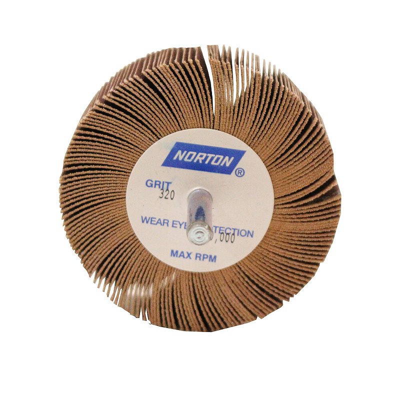 Caixa com 10 Roda de Lixa Flap PG Mini Kontour MK com Haste R369 Grão ...