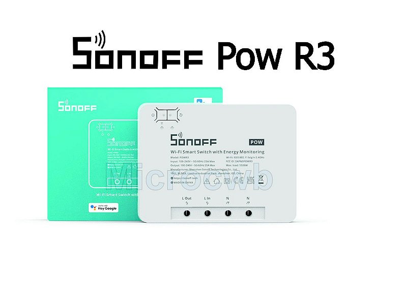 Sonoff Pow R3 25A Medição De Energia - Microcwb