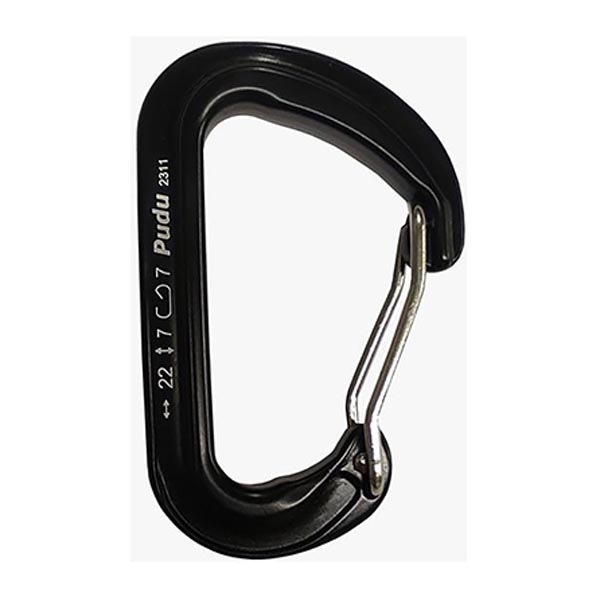 Mosquetão Alpen Pass Pudu 22Kn Preto - PAPASIRI