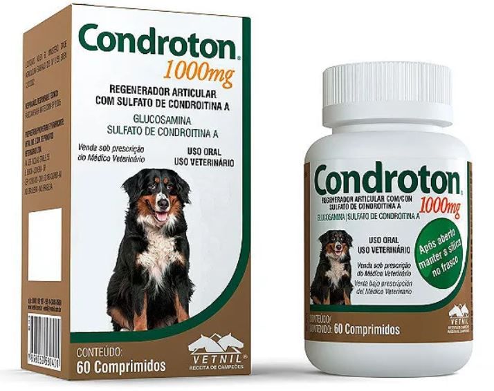 Regenerador Articular Condroton 1000 60 Comprimidos Vetnil - Zooloja ...
